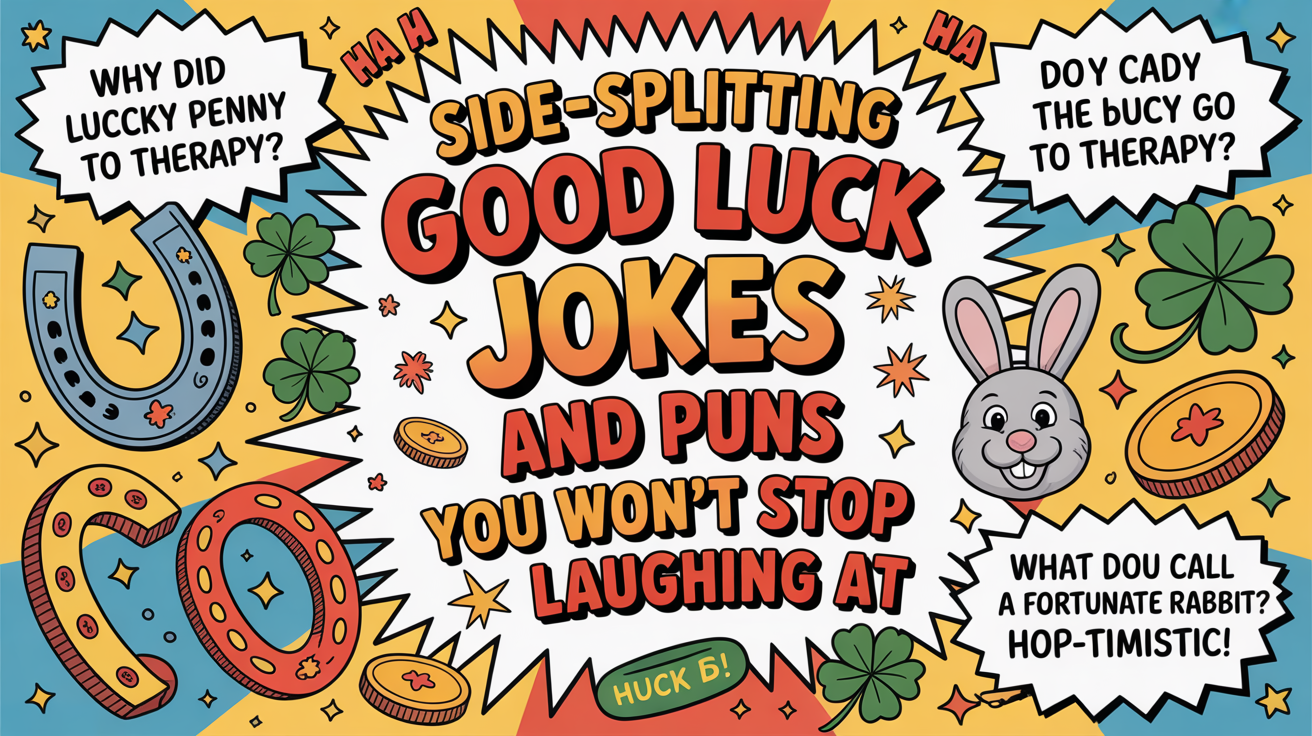 199+ Side-Splitting Good Luck Jokes and Puns You Won’t Stop Laughing At